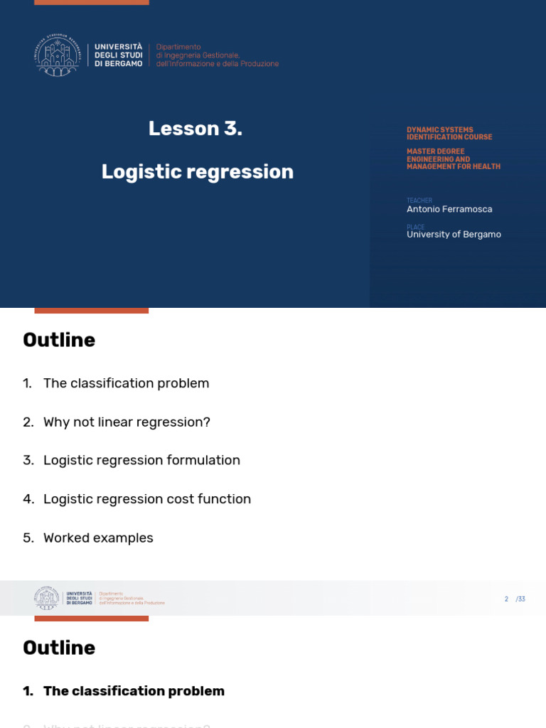 Lecture 03 Logistic Regression | PDF | Statistical Classification ... Lecture 03 Logistic Regression | PDF | Statistical Classification ...