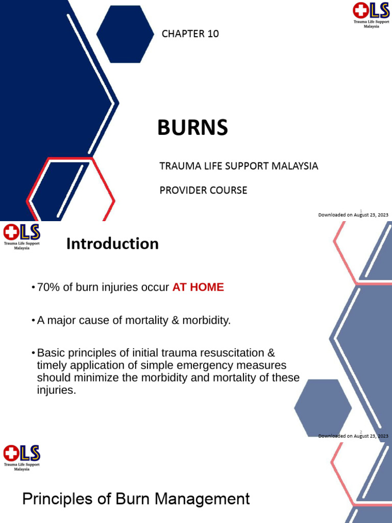 TLSM Chapter 10 - Burns | PDF | Burn | Clinical Medicine