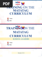 MATATAG Curriculum Presentation | PDF | Curriculum | Learning