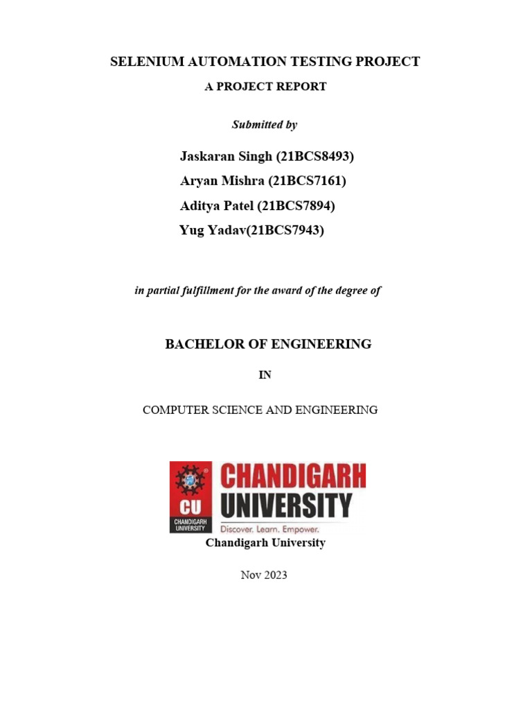 Final ST Report | PDF | Selenium (Software) | Software Testing