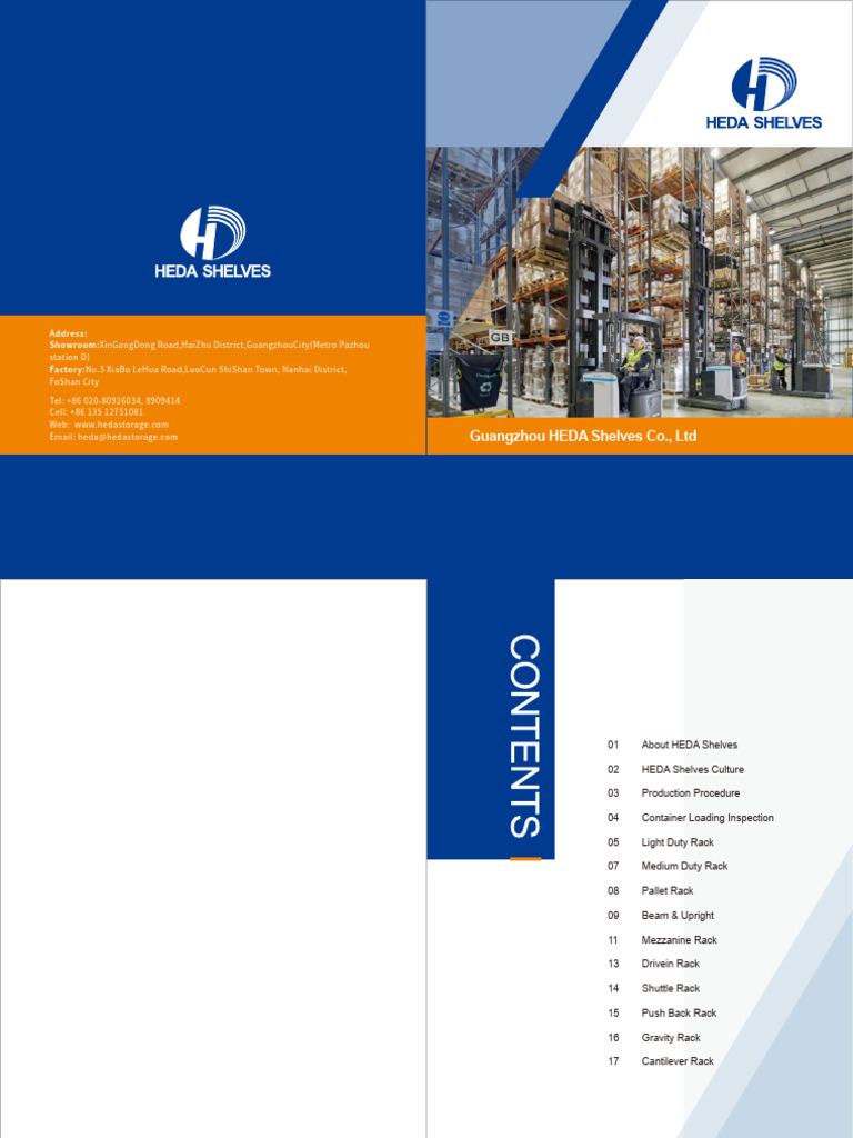 Warehouse Racking Equipment Catalog | PDF | Warehouse | Pallet