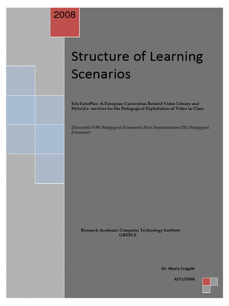 Pedagogical Scenario Structure | PDF | Methodology | Learning