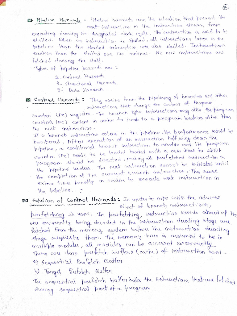 Computer Architecture Note 4 | PDF | Central Processing Unit | Computer Architecture