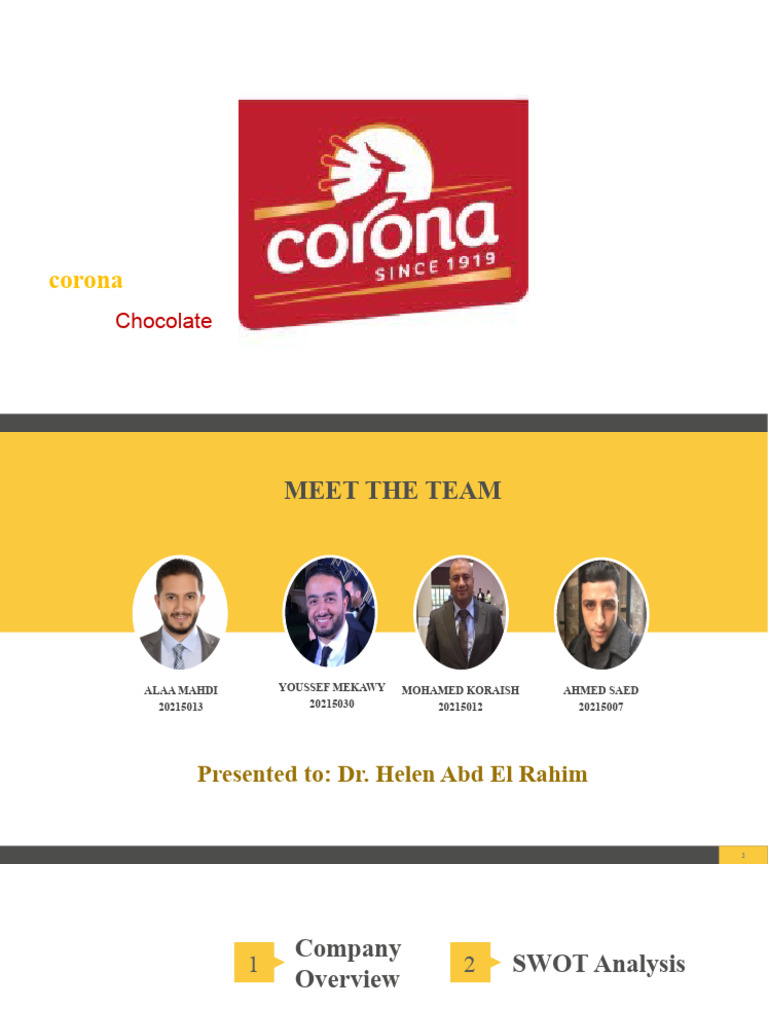 Corona Chocolate Company Overview & Strategy | PDF | Chocolate | Marketing