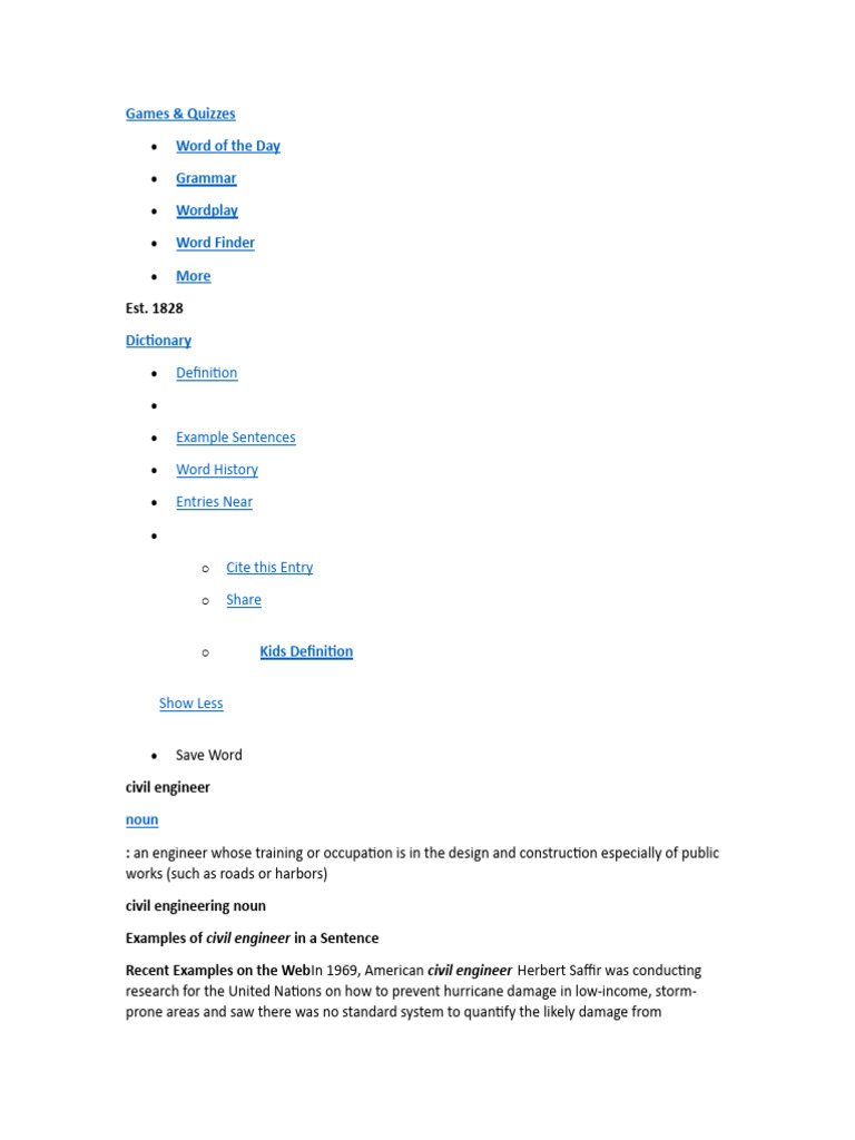 Word of Civil Engineering | PDF | Linguistics