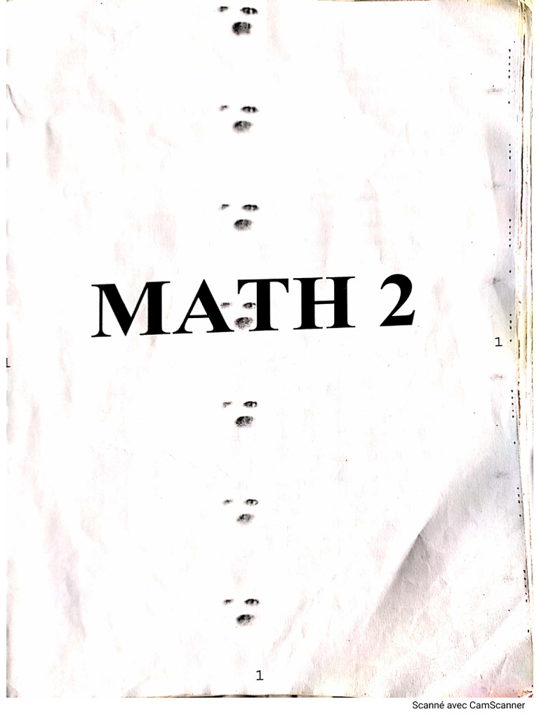 Ancien Sujet Math | PDF