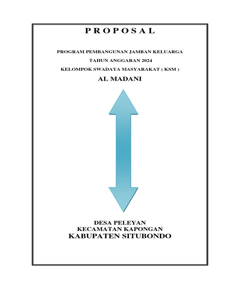 Proposal Pembangunan Jamban Keluarga 2024 | PDF | Ilmu Sosial