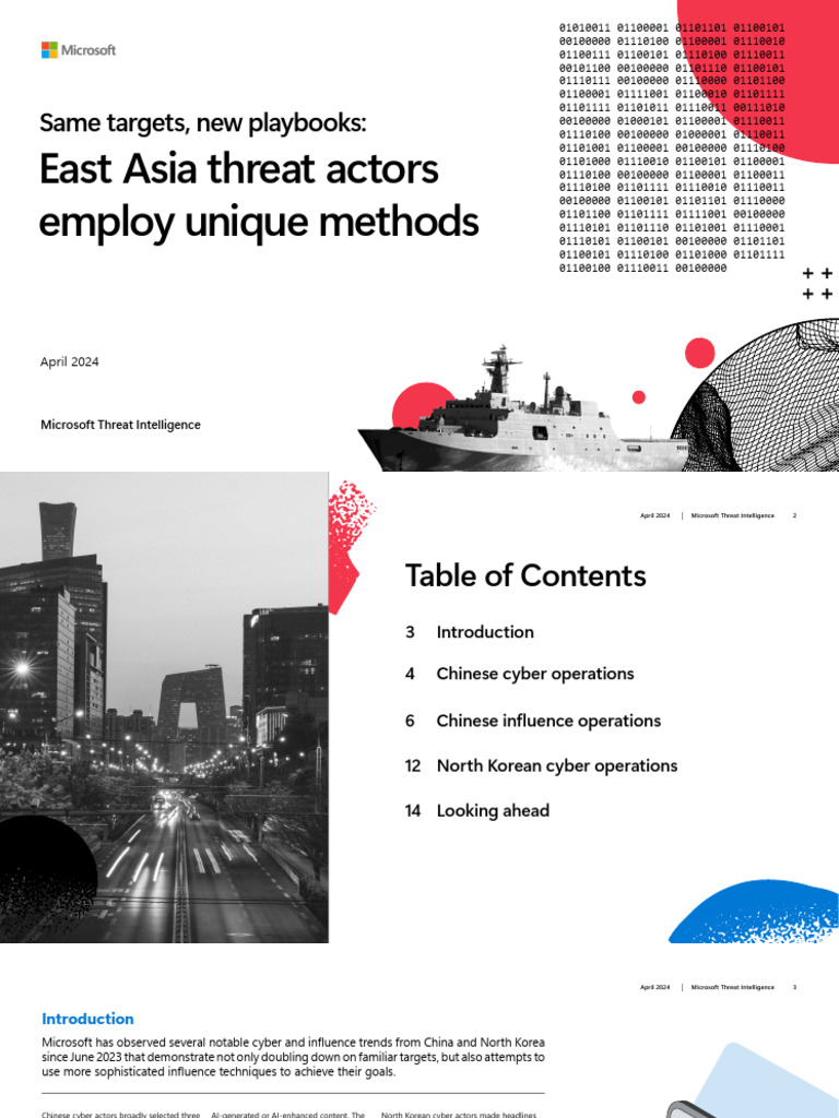 East Asia Threat Actors Employ Unique Methods MTAC-East-Asia-Report ...