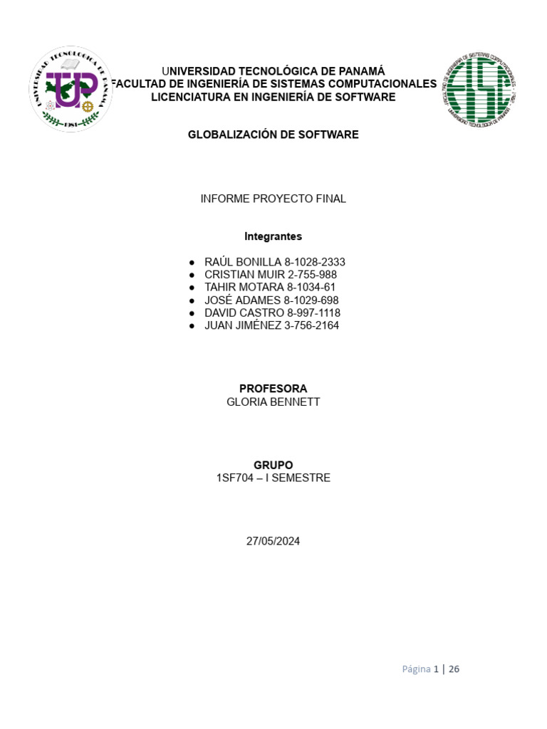 Informe - Proyecto Final | PDF | Realidad aumentada | Aplicación movil