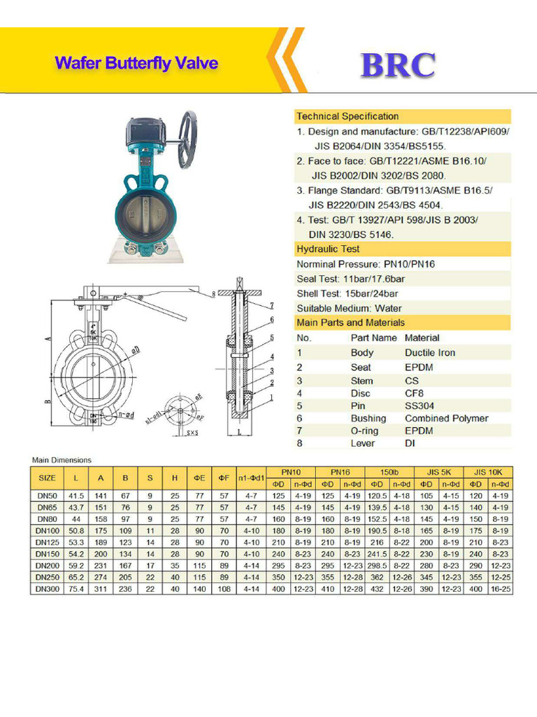 BRC-Catalogue-Butterfly Valve Gear | PDF