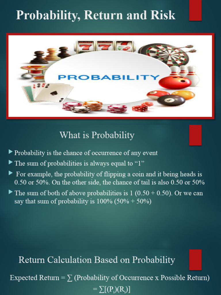 Lecture 23 Probability Return and Risk | PDF | Probability | Standard Deviation