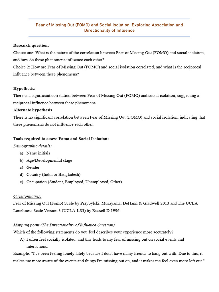 Example PRP Outline 01 | PDF | Linear Regression | Psychology