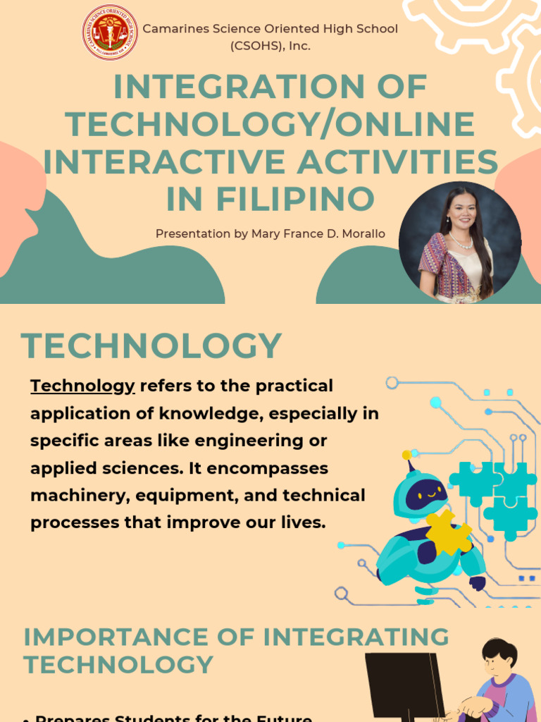 Integration of TechnologyOnline Interactive Activities in Filipino ...