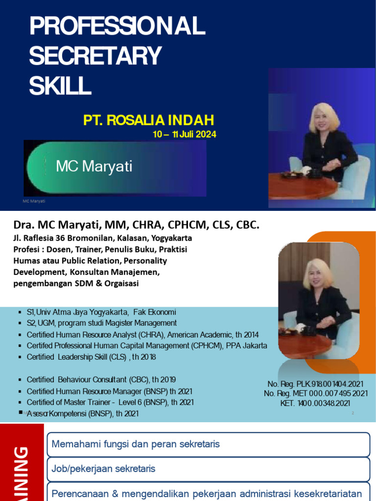 Professional Secretary Skill | PDF