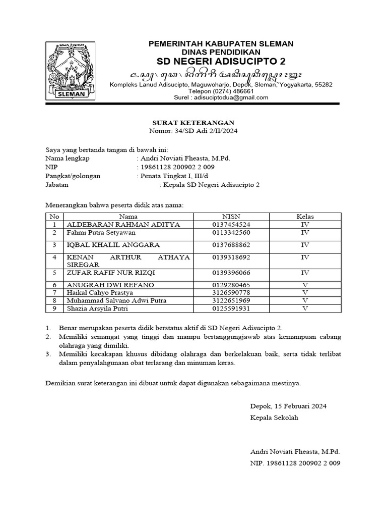 Pemerintah Kabupaten Sleman | PDF