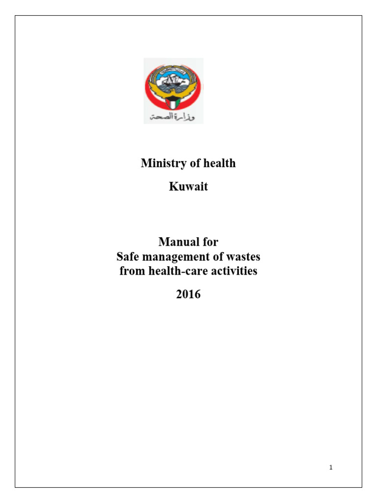 Wastemanagement MOH KUWAIT | PDF | Waste | Waste Management