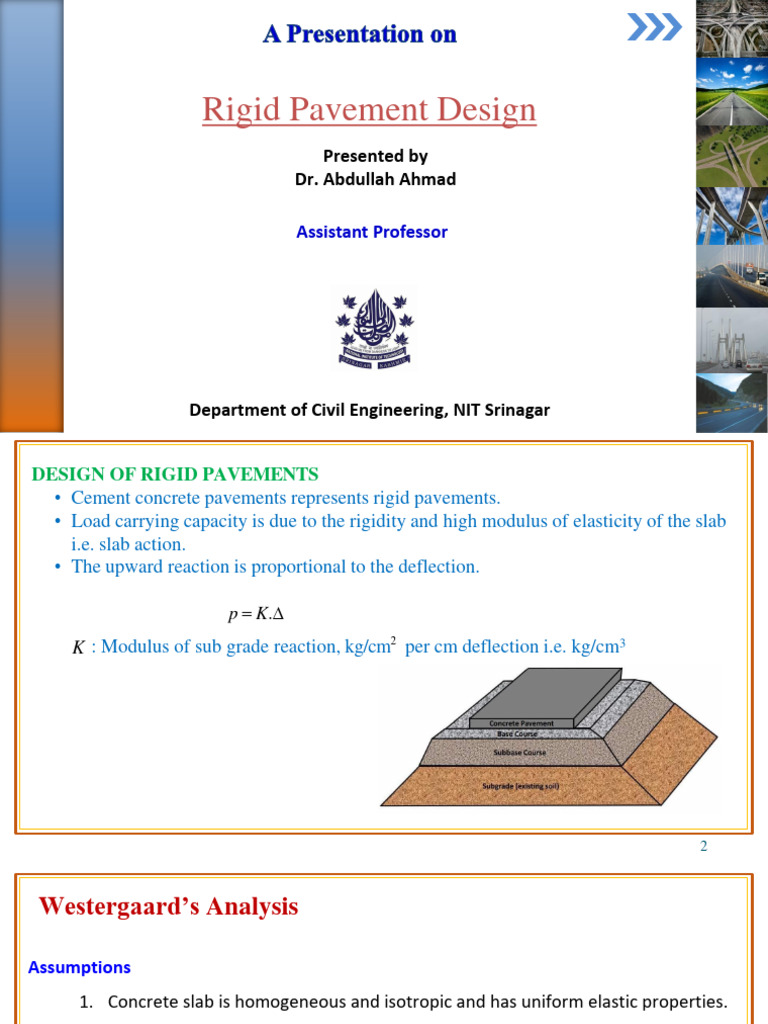 4.4 Rigid Pavement Design F | PDF | Thermal Expansion | Young's Modulus