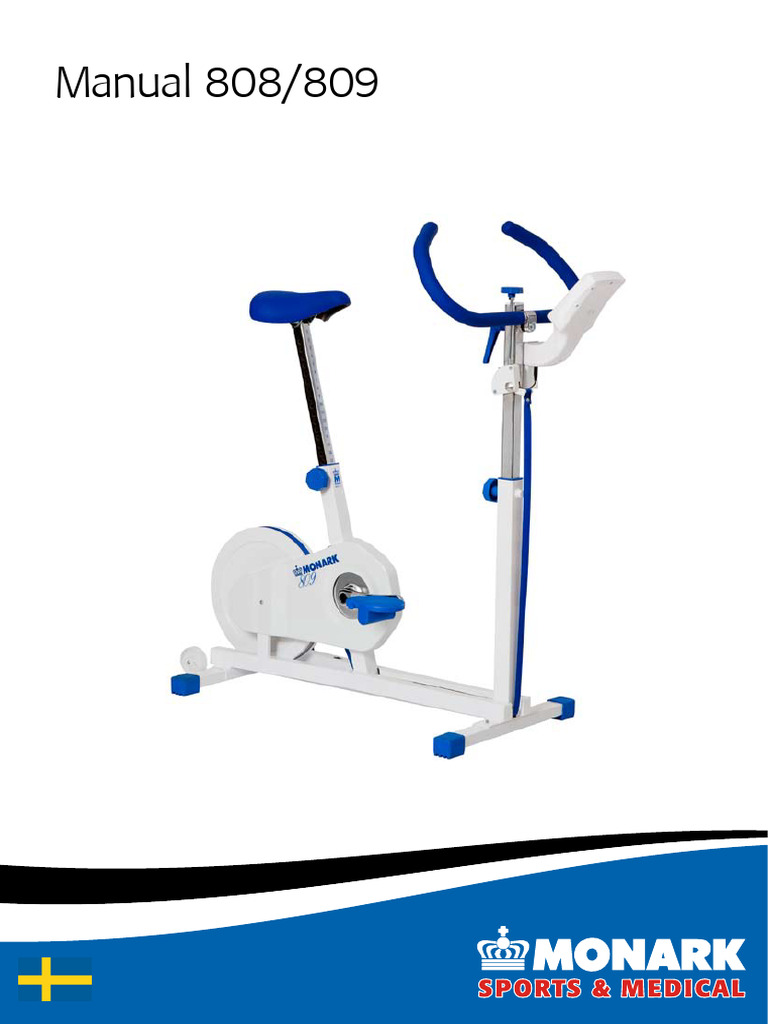Motionscykel Monark 808-809-Manual-SE-1310 | PDF