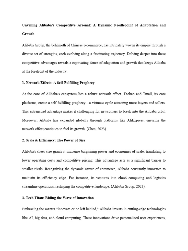 Written Assignment Strategic 5 | PDF | Alibaba Group | E Commerce