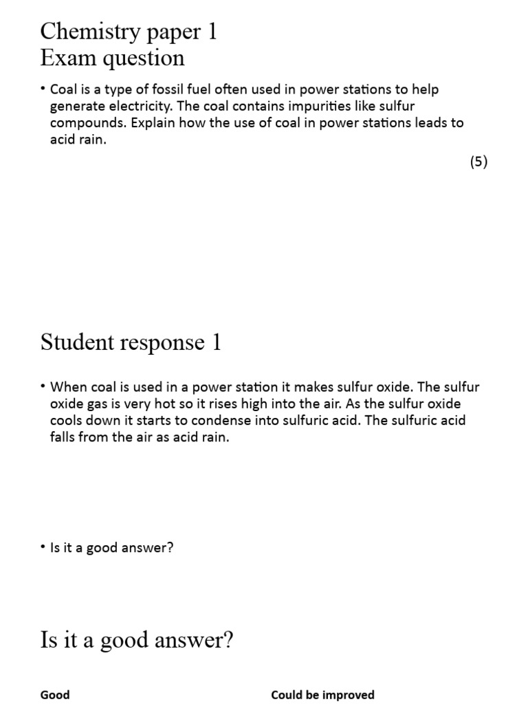 Coal and Acid Rain Explained | PDF | Oxide | Chemical Reactions