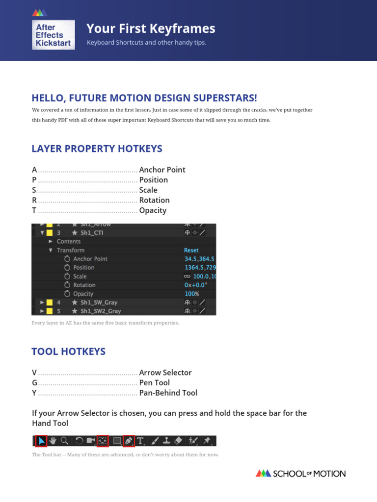 3-First Keyframe Keyboard Shortcuts | PDF