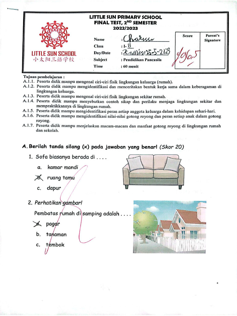Final Test Sem 2 - LSS | PDF
