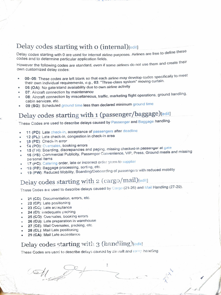 Icao delay codes. | PDF | Airport | Air Traffic Control