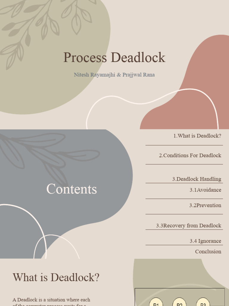 Process Deadlock | PDF | Process (Computing) | Computer Programming Process Deadlock | PDF | Process (Computing) | Computer Programming