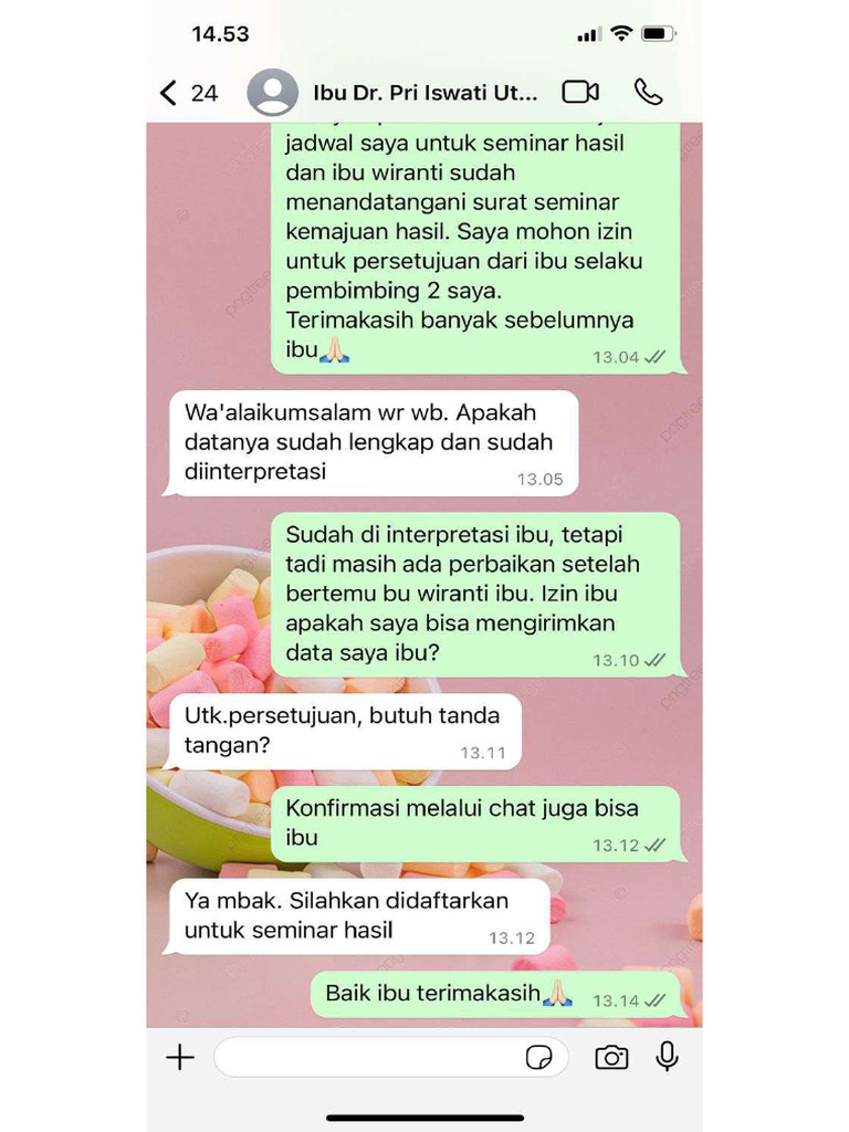 Bukti Chat Persetujuan | PDF