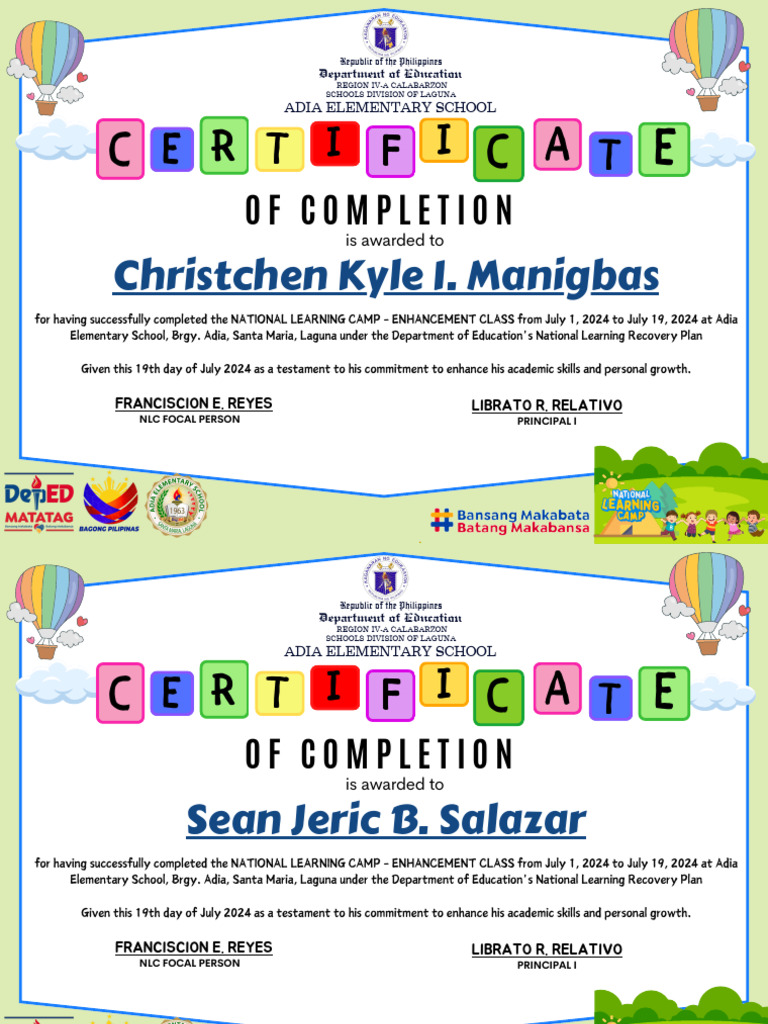 Certificate NLC 2024 | PDF | Public Administration | Government