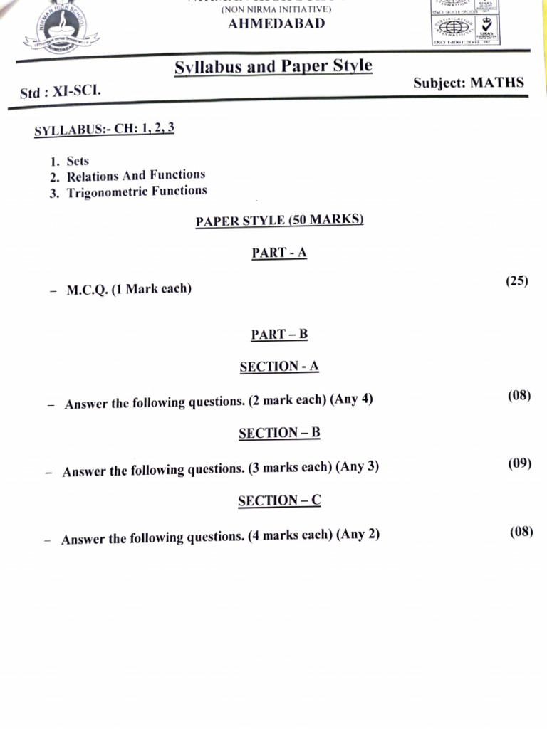 11th-Sci Syllabus & Paper Style July Monthly Exam - 2024 | PDF | Data ...
