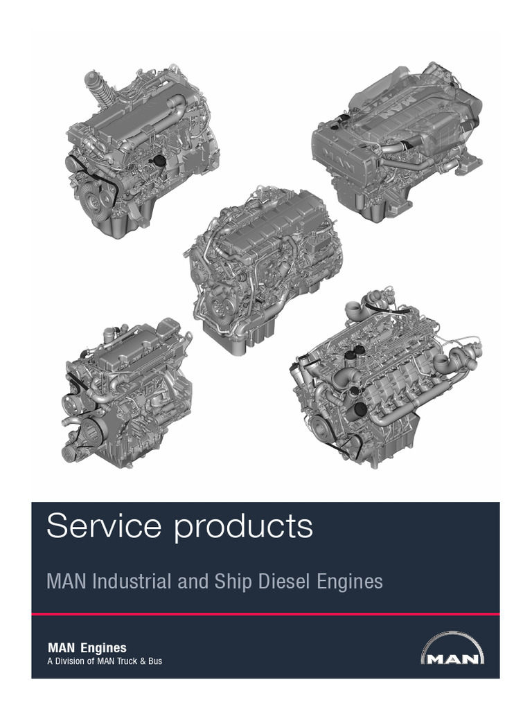Service Products: MAN Industrial and Ship Diesel Engines | PDF | Motor ...