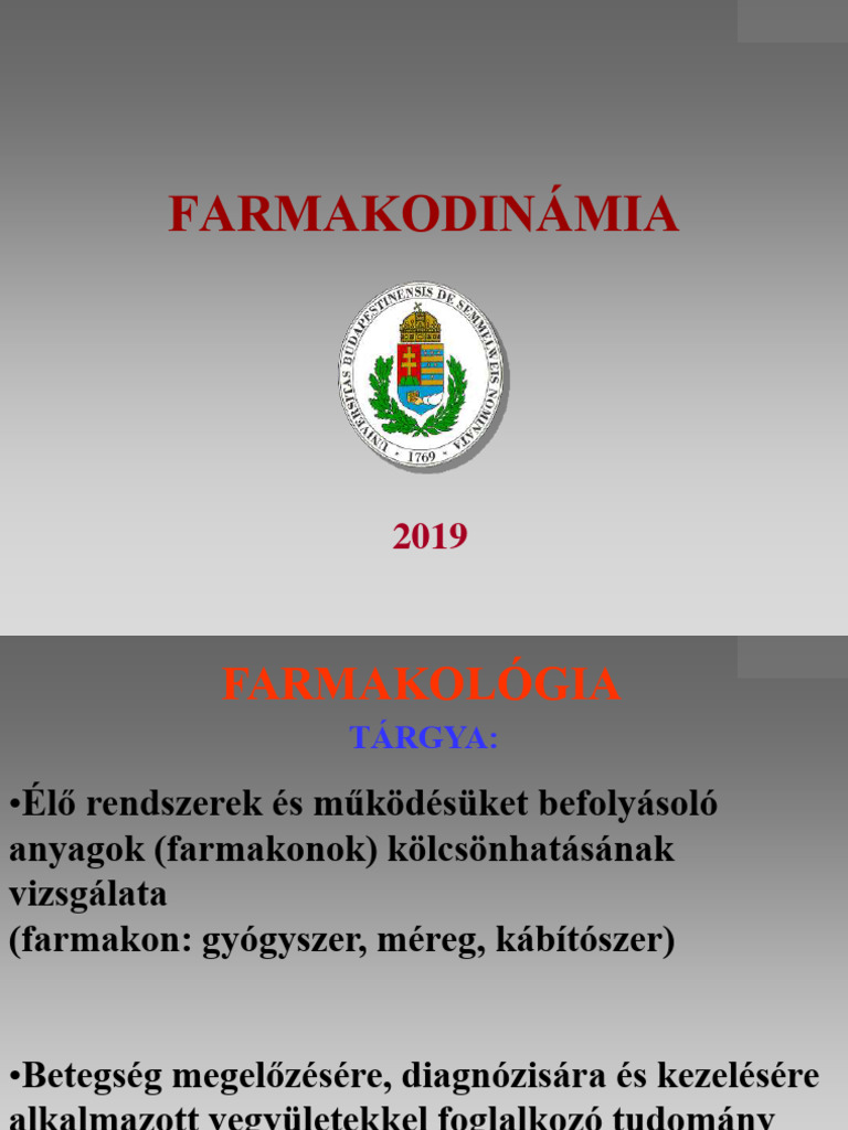 Farmakológia | PDF