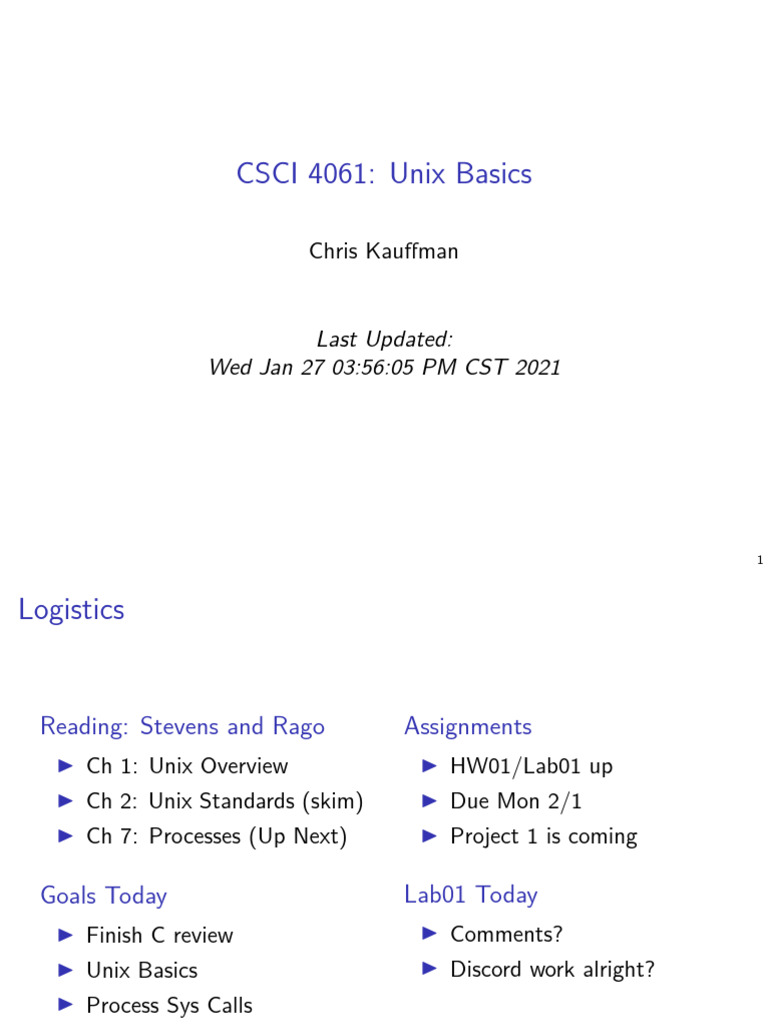 02 Unix Basics | PDF | Text File | Computer File