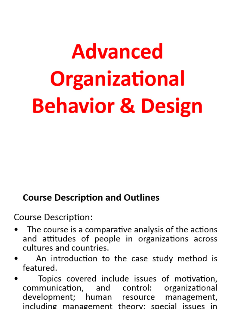 OB Outline - Unit 1 4 - 1 | PDF | Classical Conditioning | Attitude ...