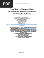 FDA Prior Notice Quick Start Guide | PDF | Finance & Money Management