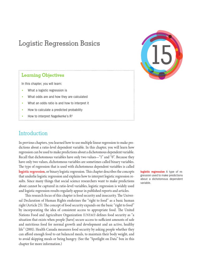 Logistic Regression - Reading - Chapter15 | PDF | Logistic Regression ... Logistic Regression - Reading - Chapter15 | PDF | Logistic Regression ...