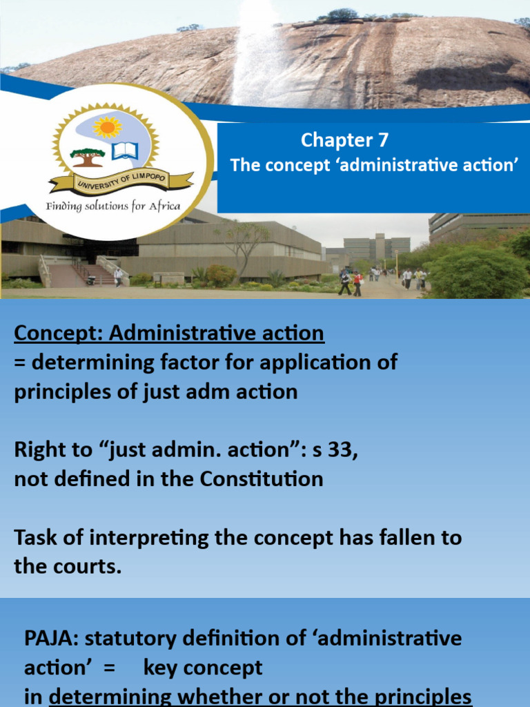Understanding Administrative Action Elements | PDF | Common Law ...