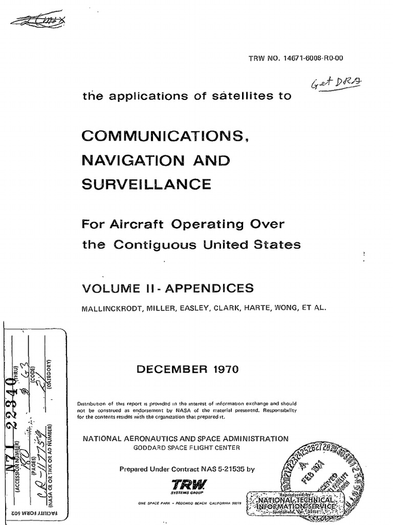 Satellite Applications for Aviation | PDF | Nasa | Space Programs