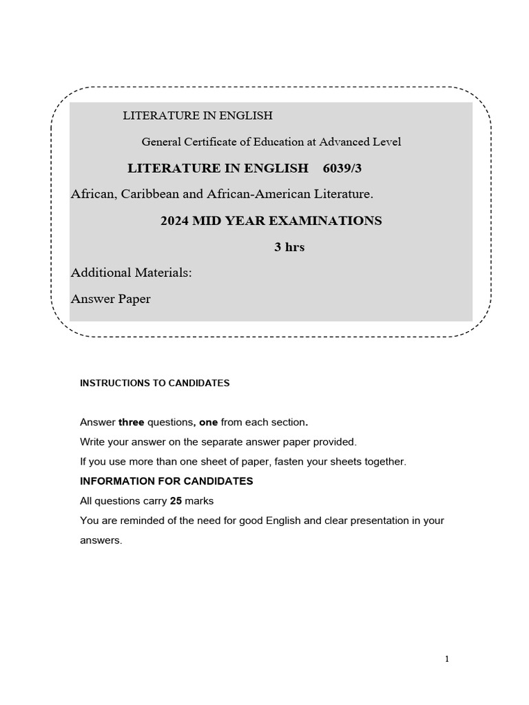 Common Examination Edited | PDF