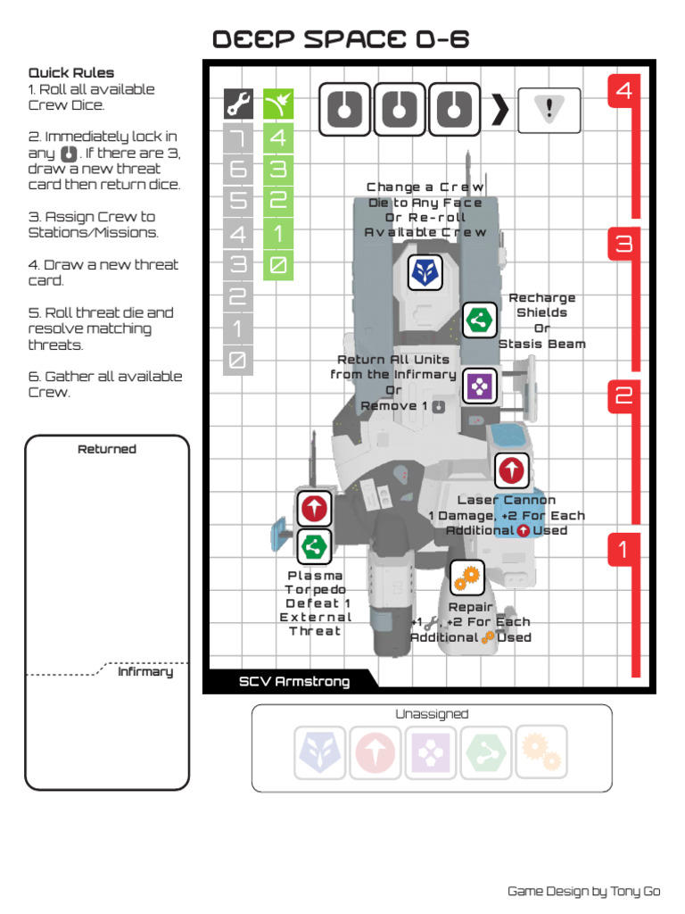 Deep Space D6 SCV Armstrong V2 | PDF | Gaming