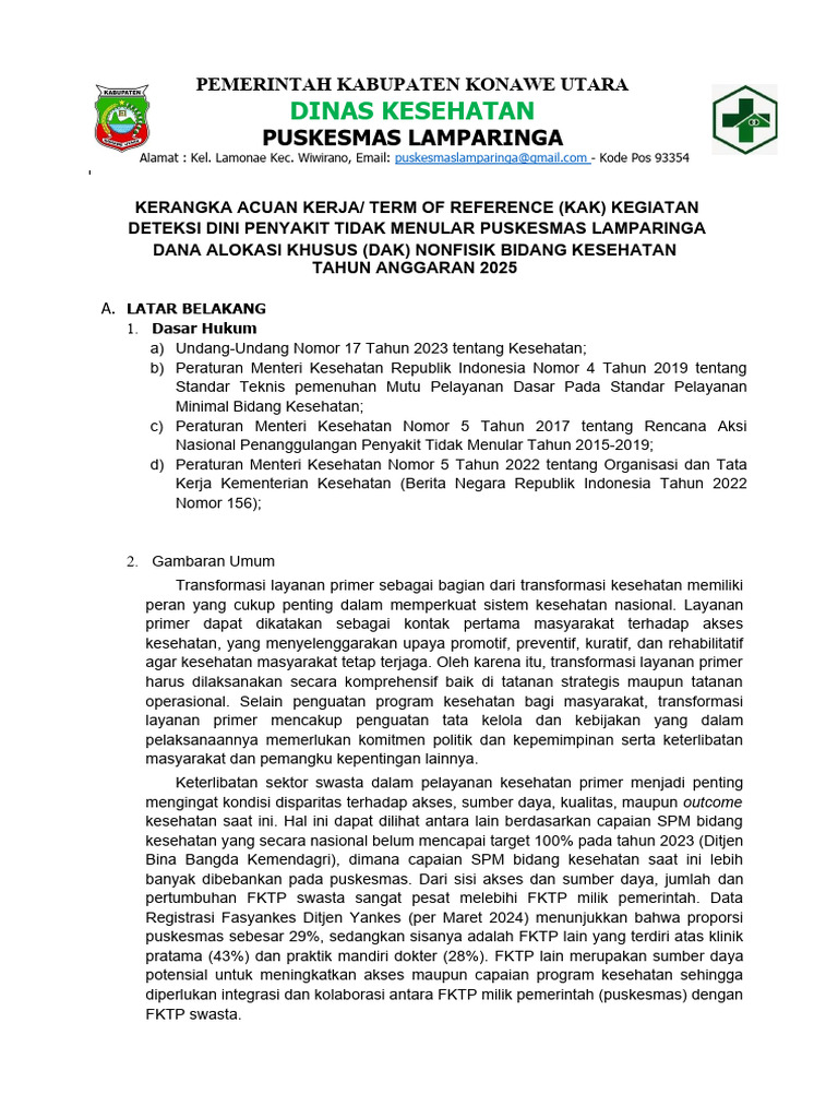 Kak Deteksi Dini Penyakittidak Menular | PDF | Pengembangan Diri