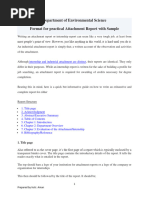 Template For An Attachment Report | PDF | Career & Growth