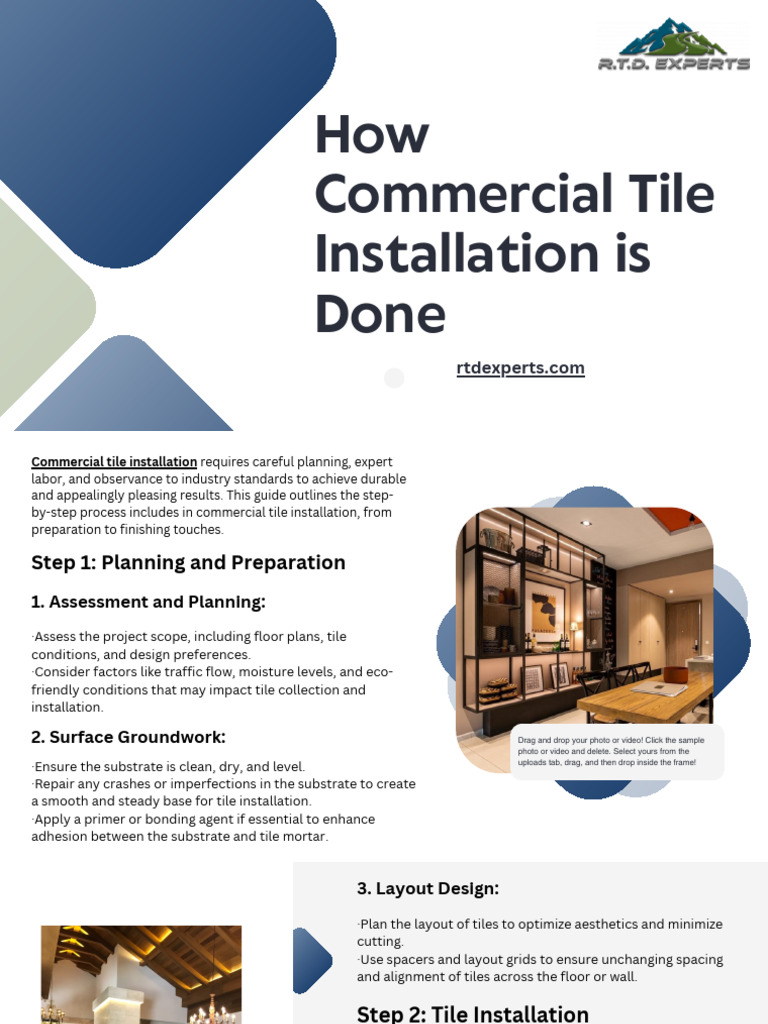 How Commercial Tile Installation Is Done | PDF | Tile | Materials