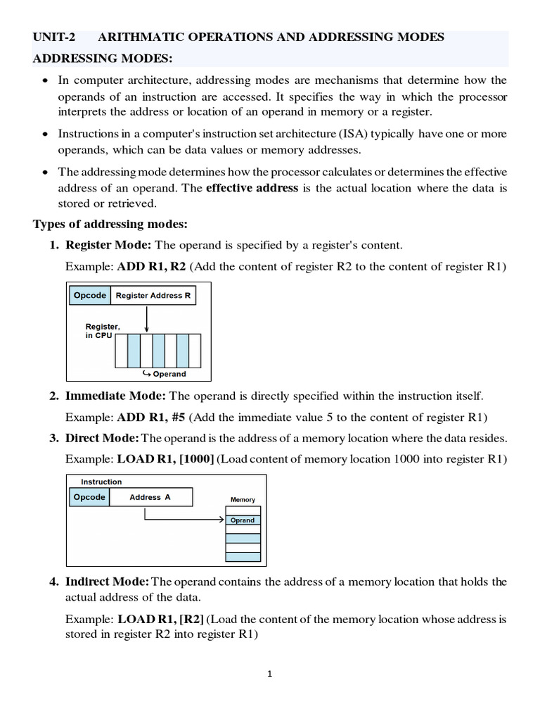 CA Unit-2 | PDF | Central Processing Unit | Computer Engineering