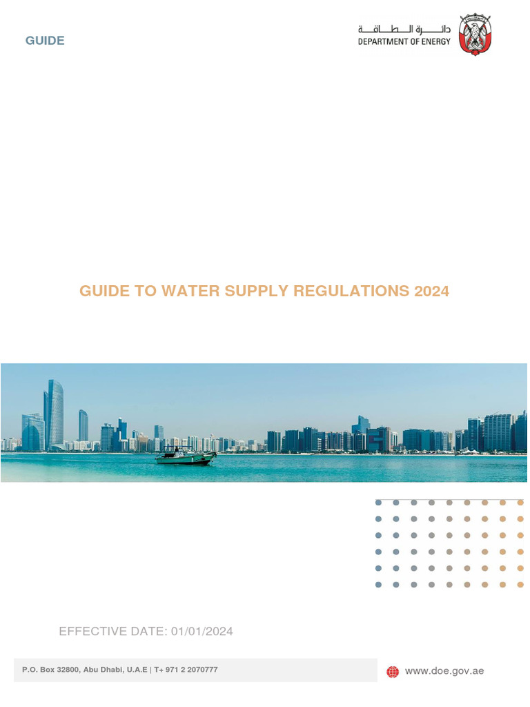 Guide To Water Supply Regulations 2024 | PDF | Water Supply | Valve