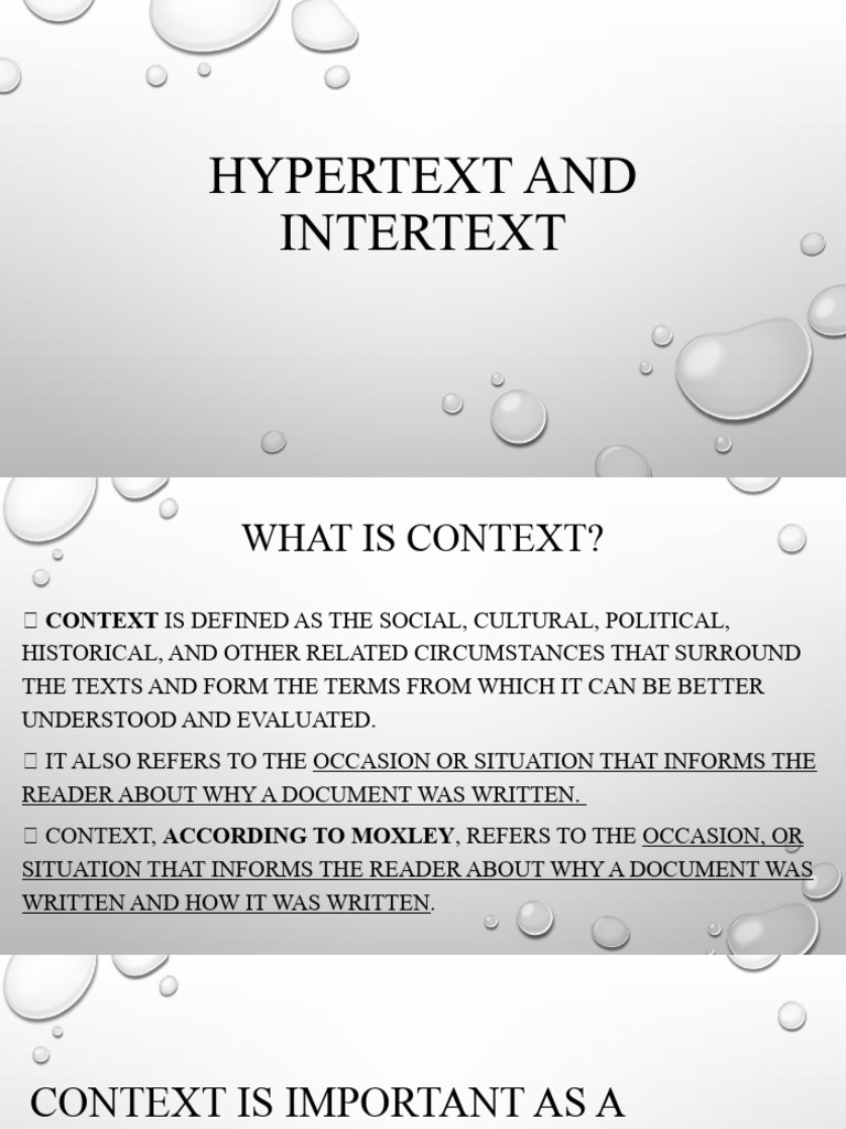 Hypertext and Intertext | PDF | Intertextuality | Hypertext