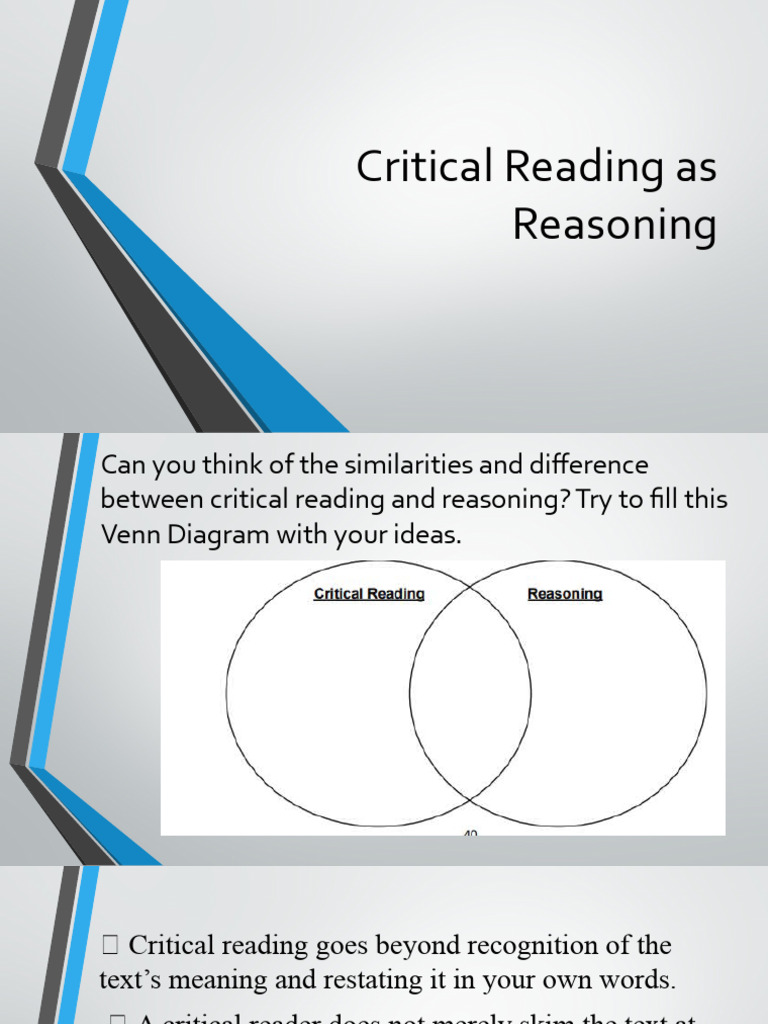 Understanding Critical Reading Skills | PDF | Career & Growth
