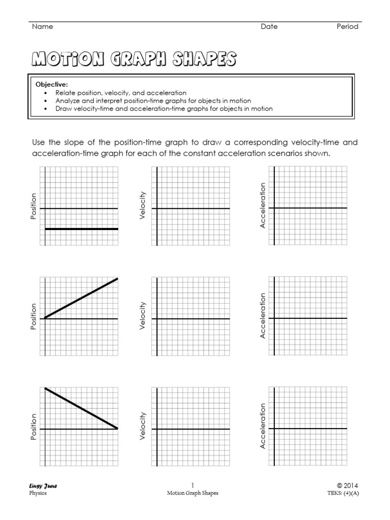 Motion Graphs Problems | PDF | Acceleration | Velocity