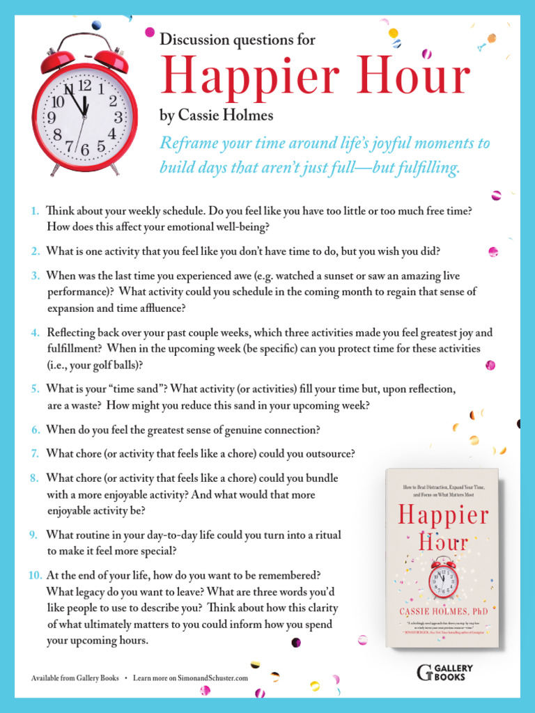 Happier+Hour+Discussion+Questions | PDF